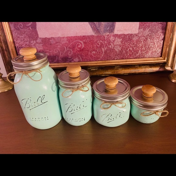 Kitchen | Rustic Farmhouse Style Mason Jar Canister Set | Poshmark